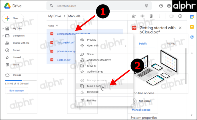 Mappa M sol sa A Google Drive ban Etoppc