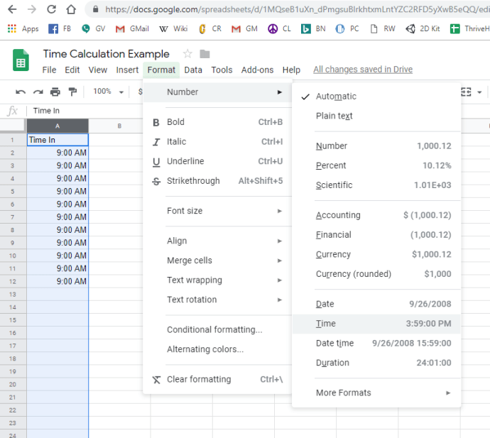 Cara Menghitung Waktu Di Google Spreadsheet Techking id